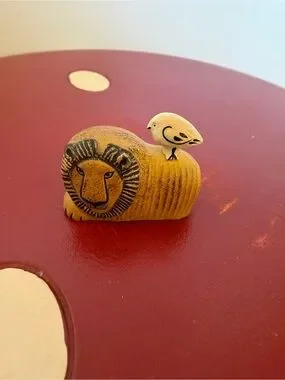Lisa Larson | Art | Collectible Lisa Larson Lion Bird Figurine Small ...